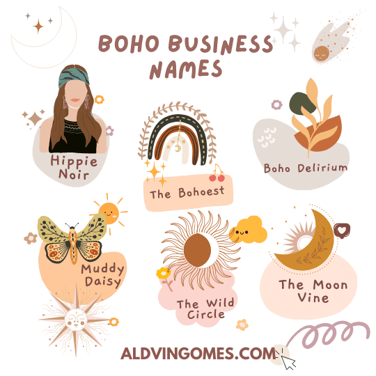 410 Boho Business Names Ideas Earthy Decor Vintage 
